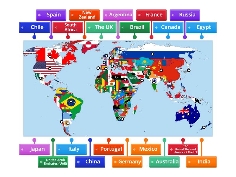 A1 Day 09 - Countries - Labelled diagram