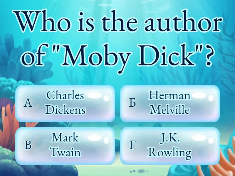 Moby Dick test - Quiz