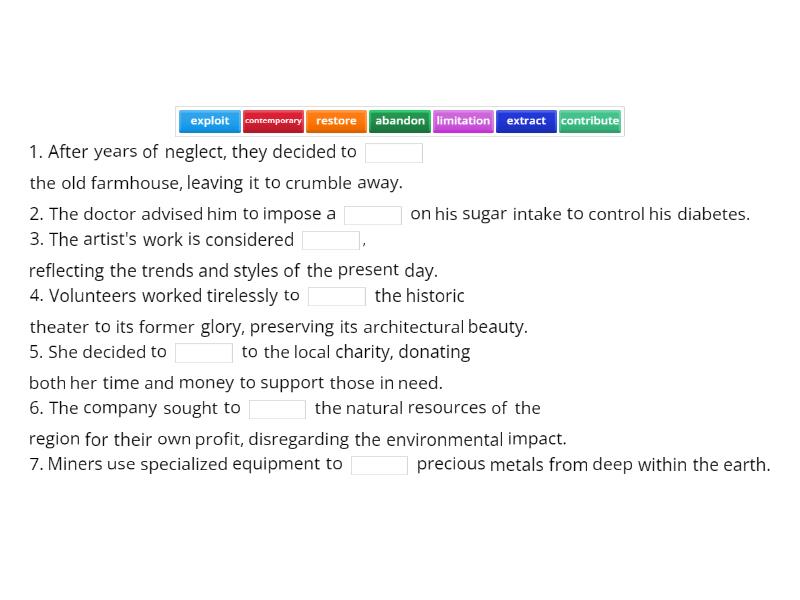 Unlock 4, Units 1-8, #3 - Complete the sentence