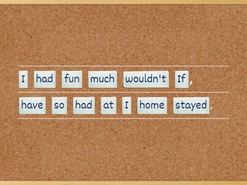Third Conditional Unjumble 6718