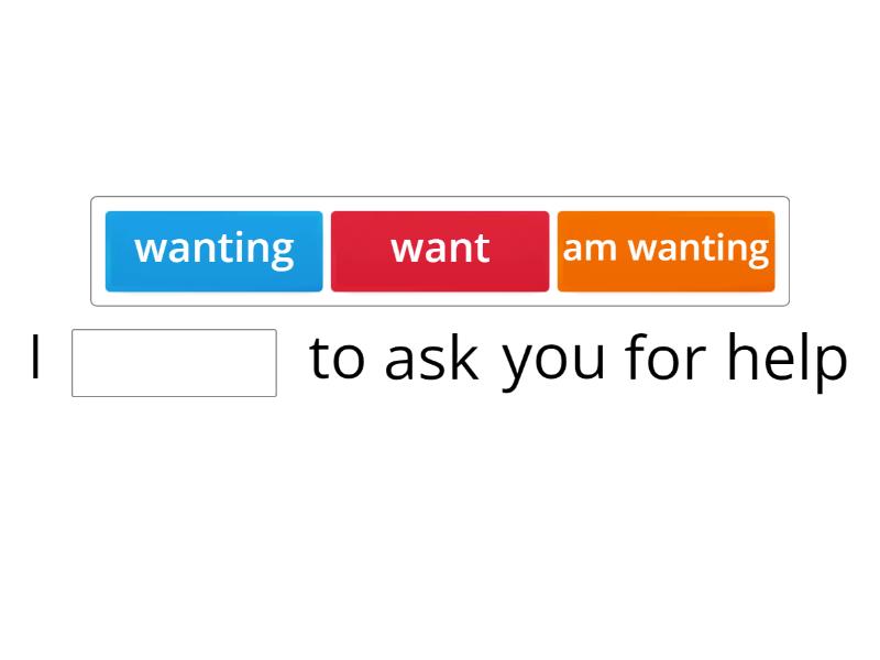 Present Simple / Present Continuous - Missing word