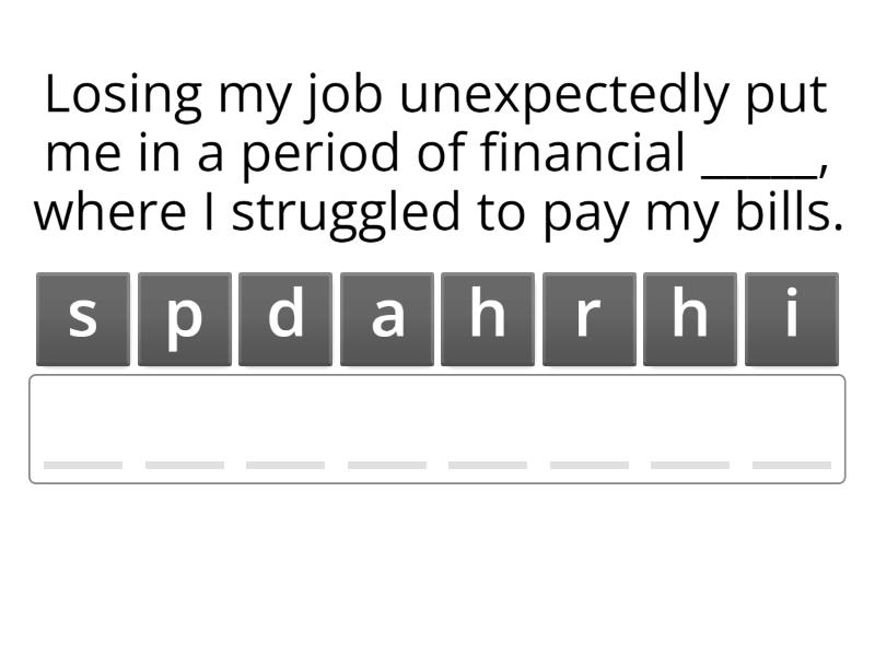 Module 3. Week 2 |Vocabulary revision - Anagram