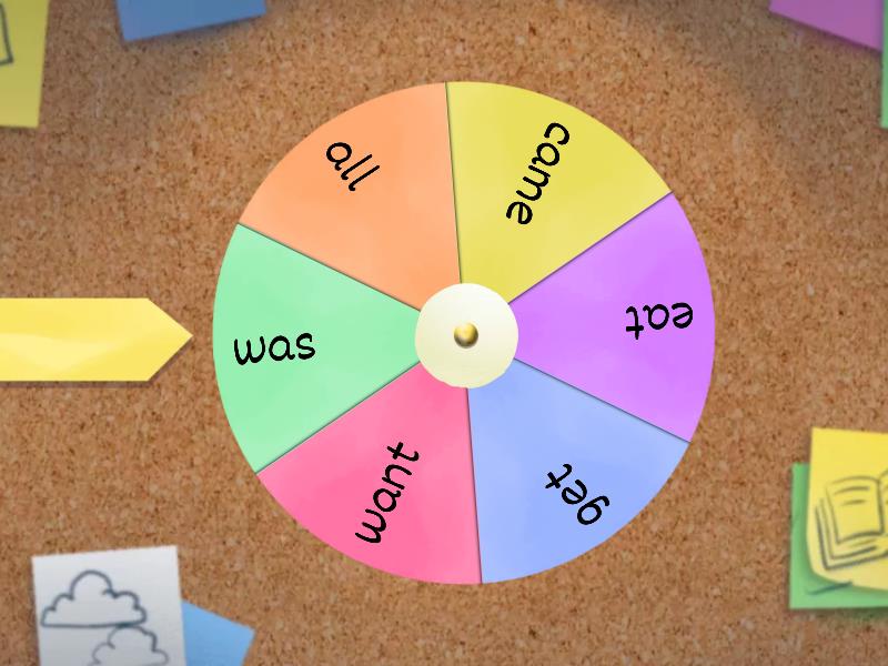Caleb Word List #1 - Spin the wheel