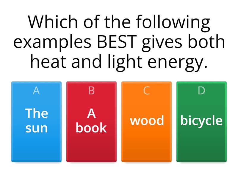 Heat Energy Review - Quiz