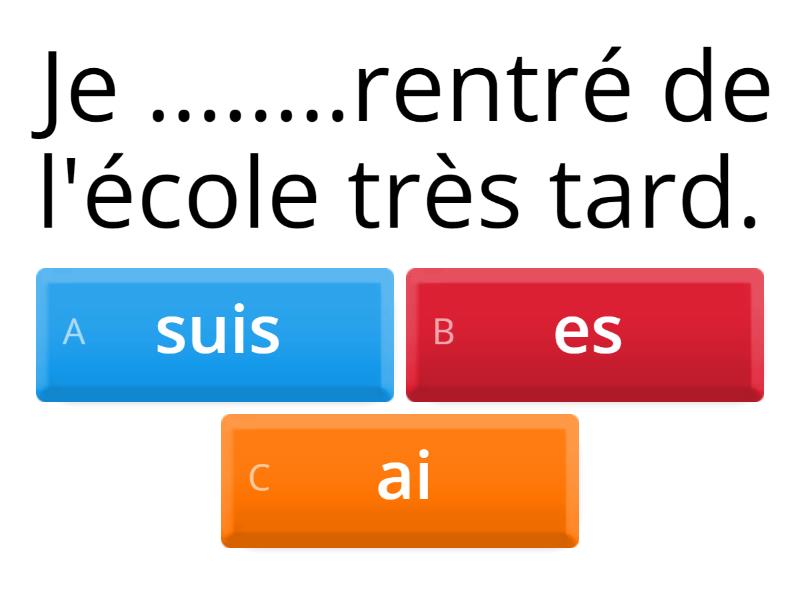 Le passé composé - Quiz