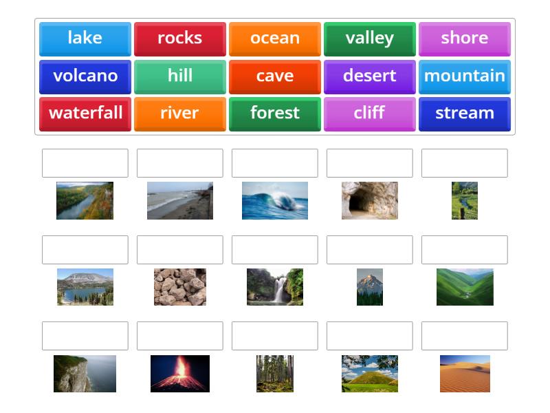 Landscape features - Match up