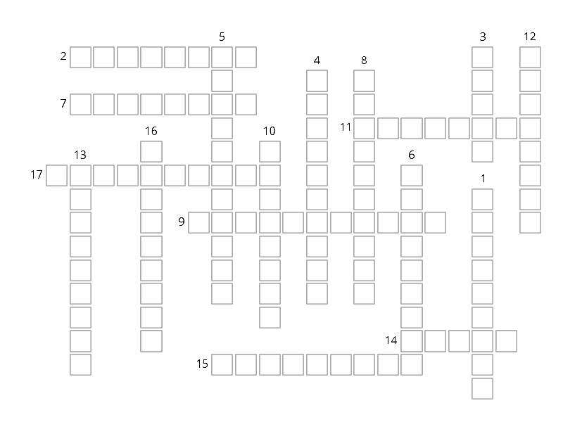 Vocabulary Realidades 1B Adjectives - Crossword