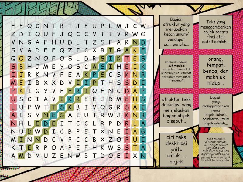 TEKS DESKRIPSI - Wordsearch