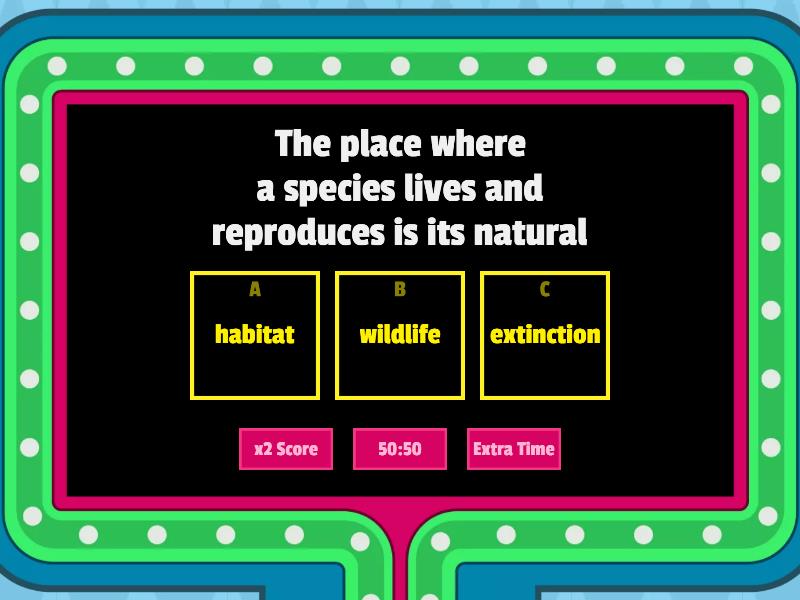 Endangered animals. - Gameshow quiz