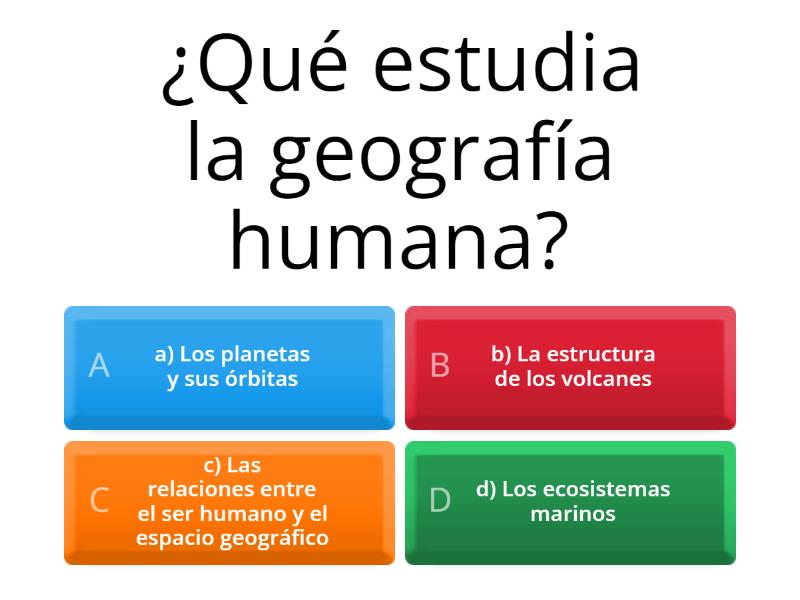 Geografia Humana - Quiz