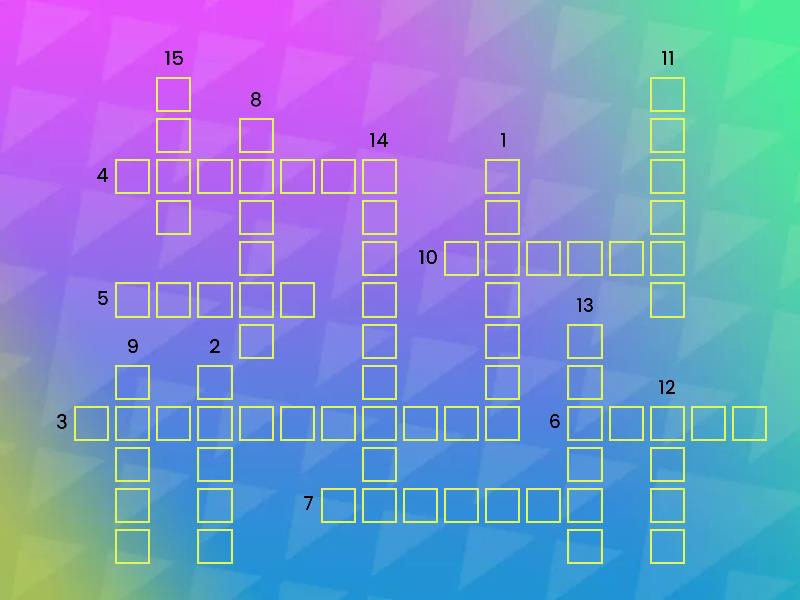 TTS KATA SIFAT - Crossword