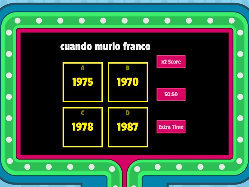 Cono tema 4 - Gameshow quiz