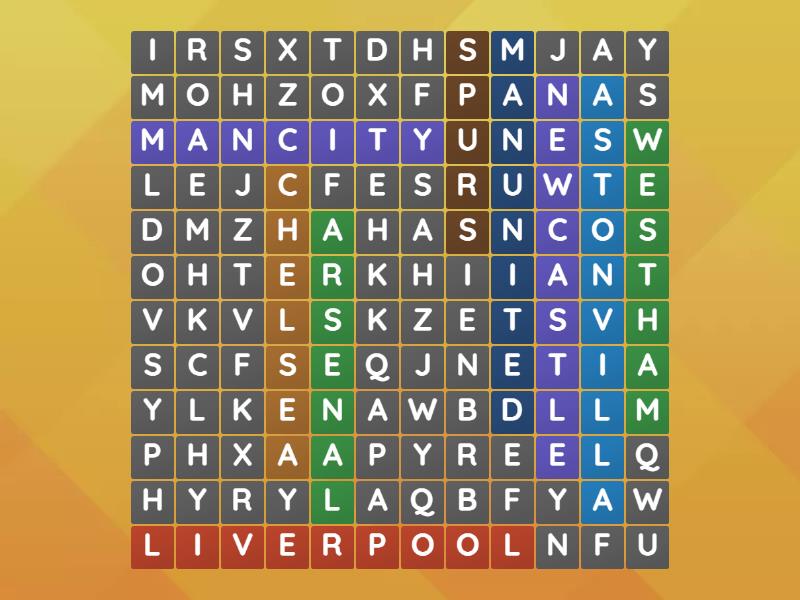 Football - Wordsearch