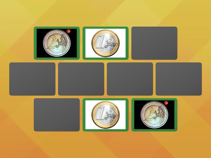 Euro Memory - Matching pairs