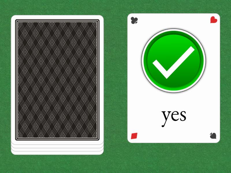 reading Yy - Speaking cards