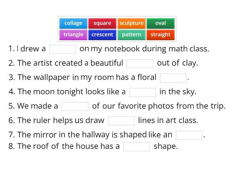 Shapes - Complete the sentence