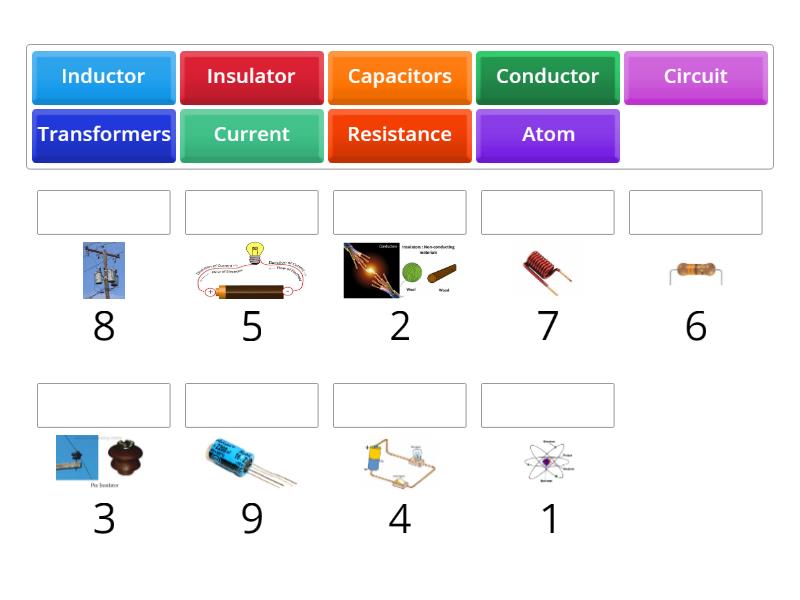 Electricity Basic Concepts - Match up