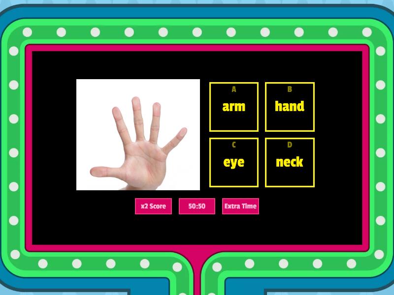 body parts test - Gameshow quiz