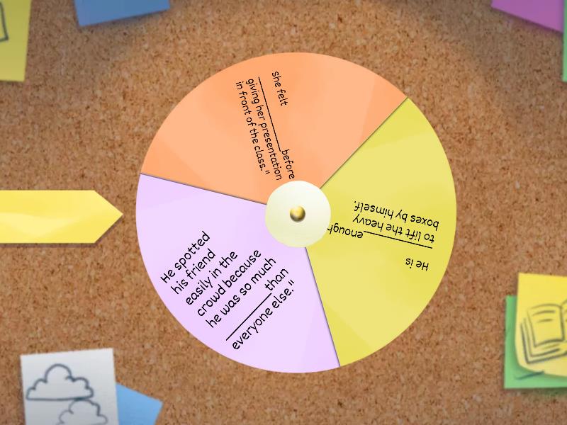 Vocabulary 2b C - Spin the wheel