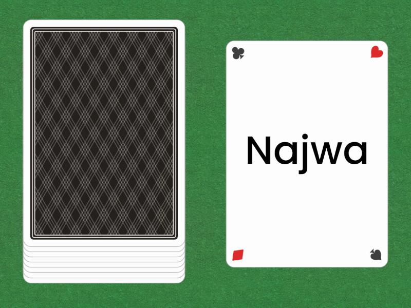 Pick Name - Speaking cards