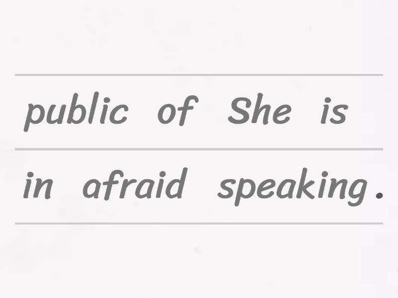 Adjective+preposition+gerund - Reordenar