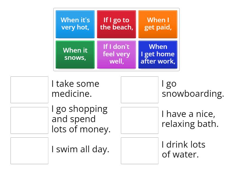 Lesson 17 - Zero conditional - Match up