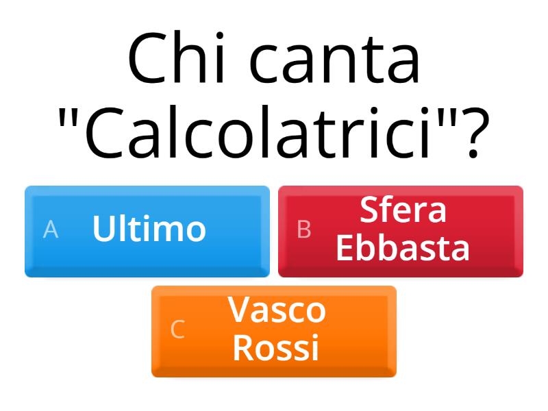 CHI LA CANTA? - Quiz