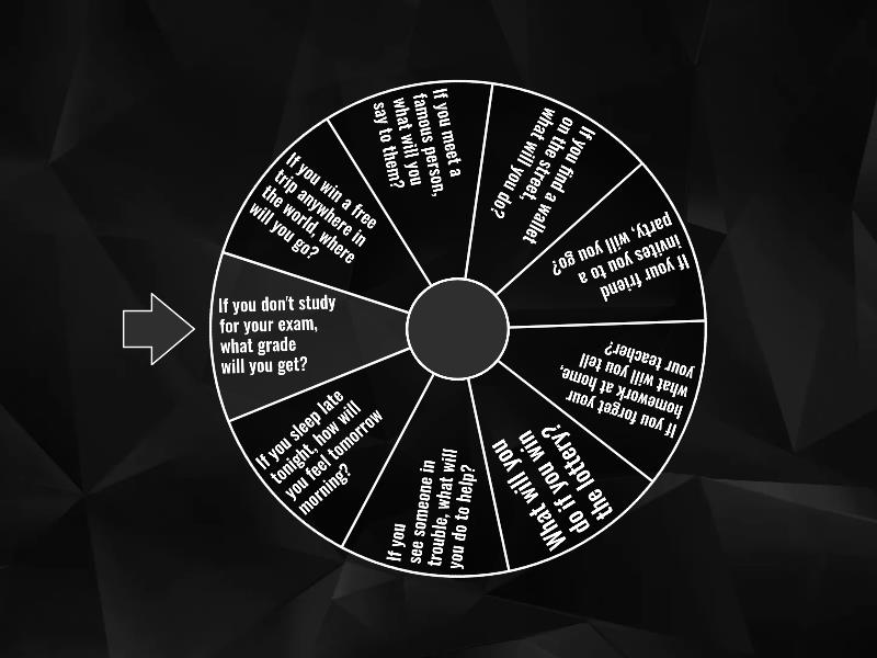 Real Conditional - Spin the wheel