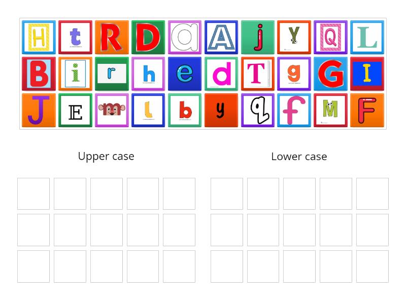 Sort out the UPPER and lower case letters - Group sort
