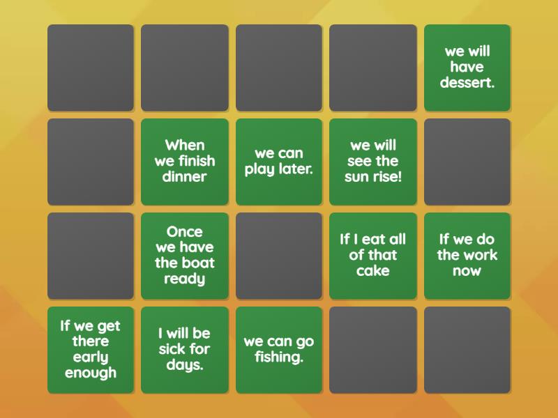 RP 1st Conditional - Parejas