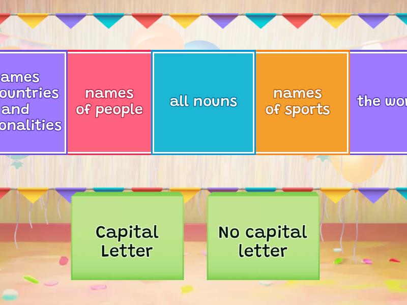 Capital Letters! - Speed sorting