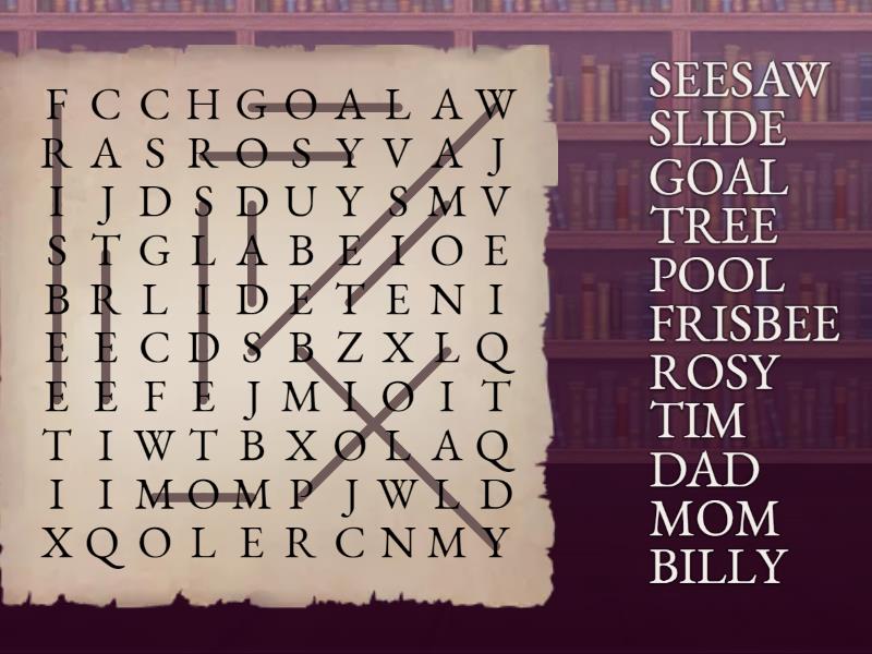 UNIT 5 LESSON 1 GRADE 2 FAMILY AND FRIENDS - Wordsearch