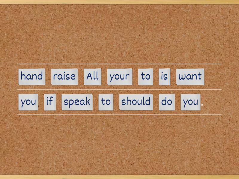 Book 2 Lesson 5: sentence pattern - Unjumble