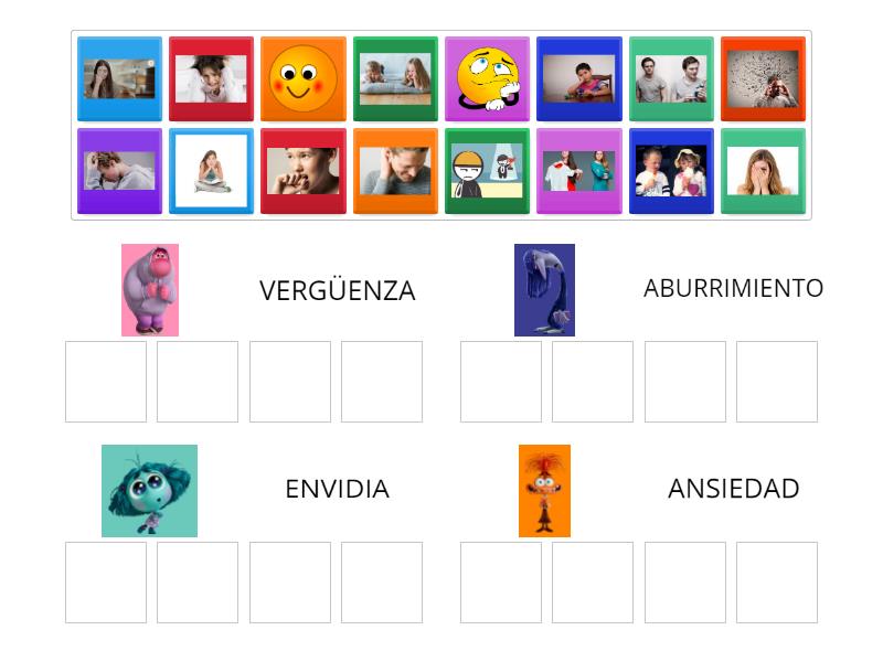ACTIVIDAD EMOCIONES INSIDE OUT 2 - Group sort