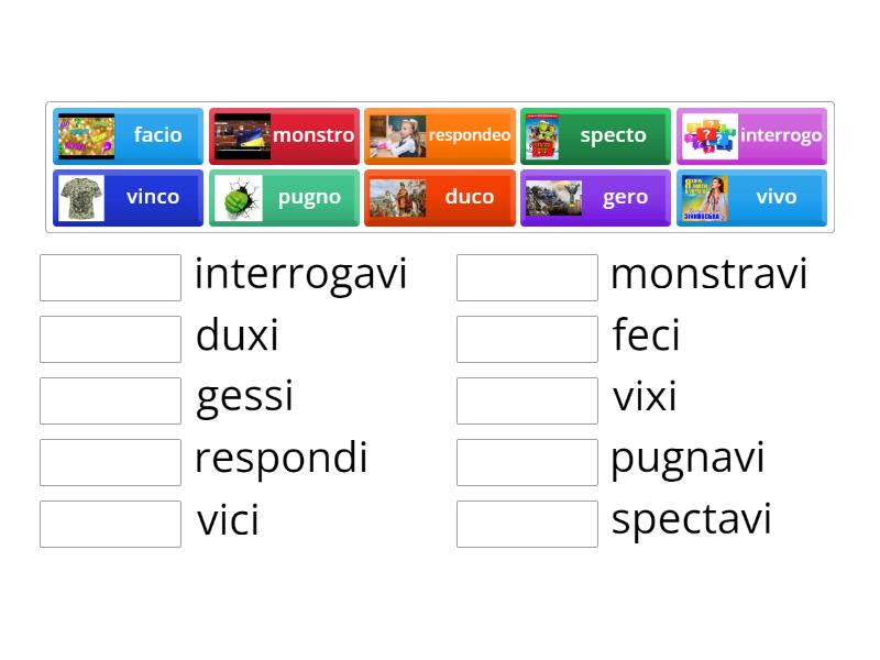 Latin Perfect 1 - Match up
