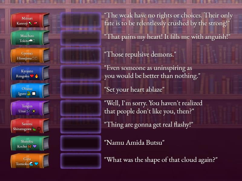 Demon Slayer Hashira Quotes!!! - Match up