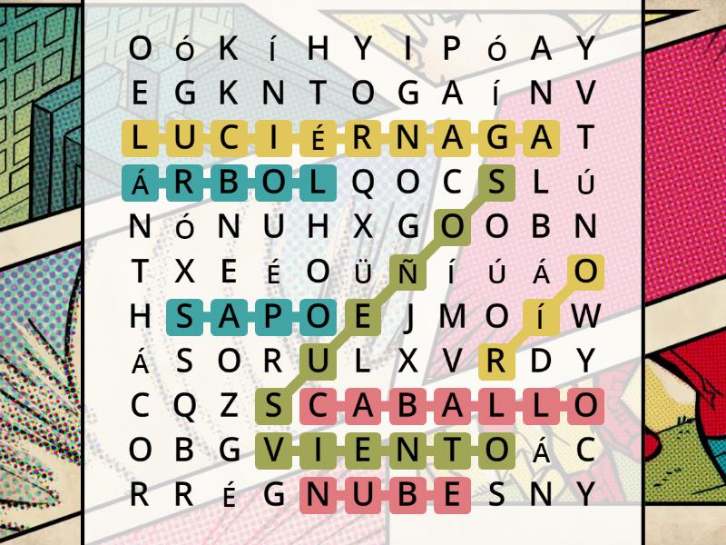 LOS SUEÑOS DEL SAPO - Sopa de letras