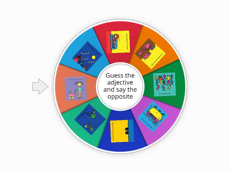 Opposite adjectives - Spin the wheel