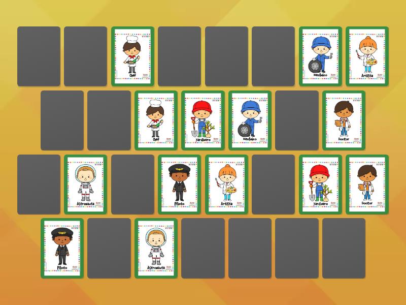 Memorice Profesiones y Oficios - Matching pairs