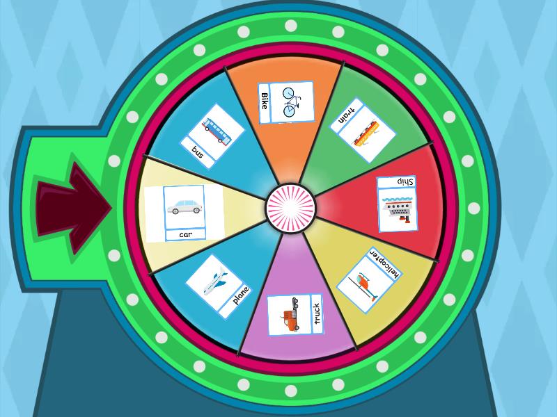 Transportation - Spin the wheel