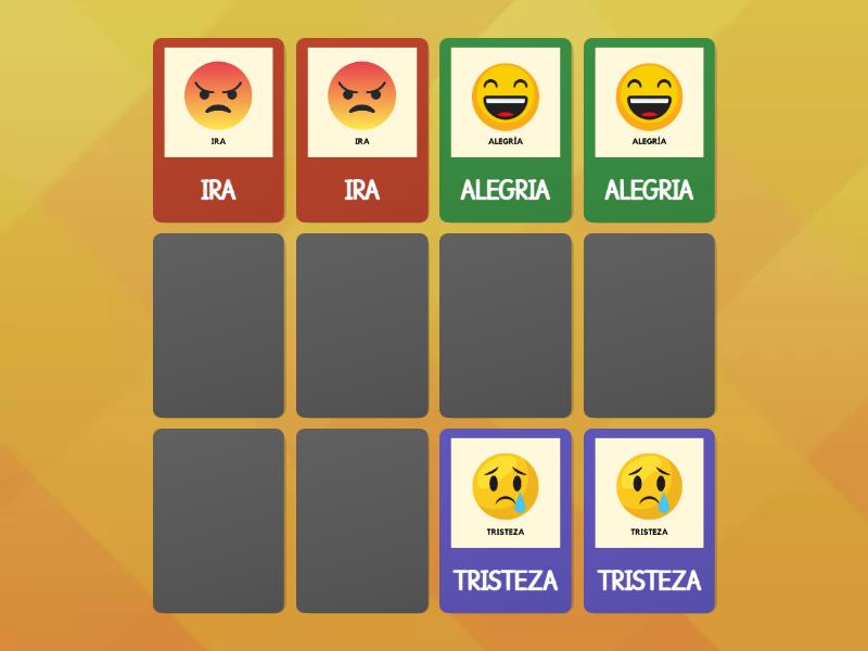 Memorama Emociones - Combine os pares