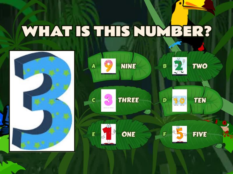 NUMBERS FROM 1-10 - Quiz