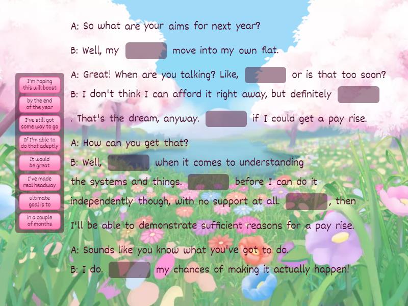 Useful phrases 2 a progress report - Complete the sentence