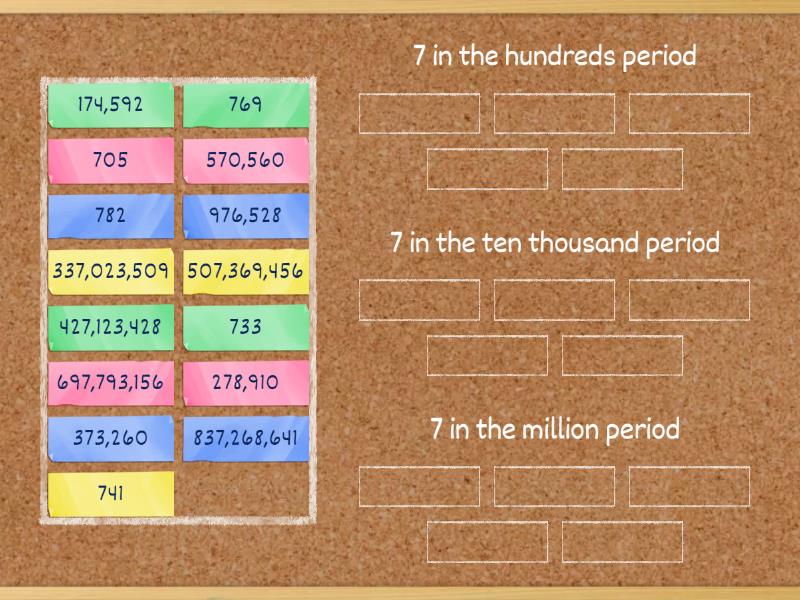 GR5- Place Value Sort - Group sort