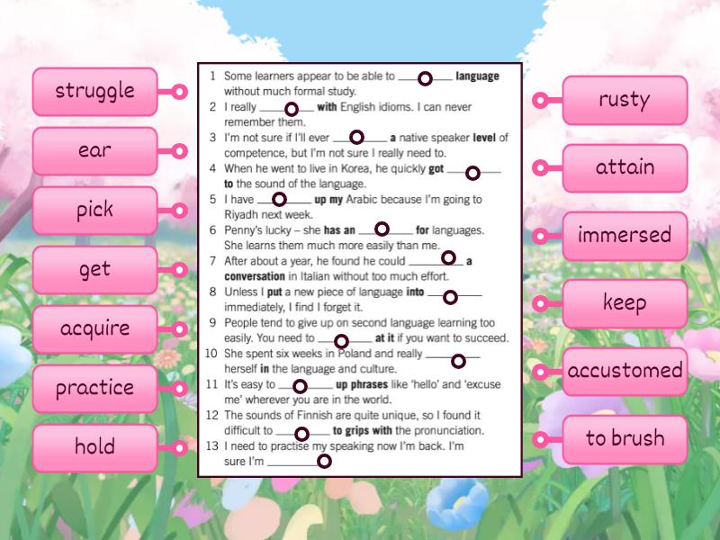 * Language learning Adv Empower - Labelled diagram