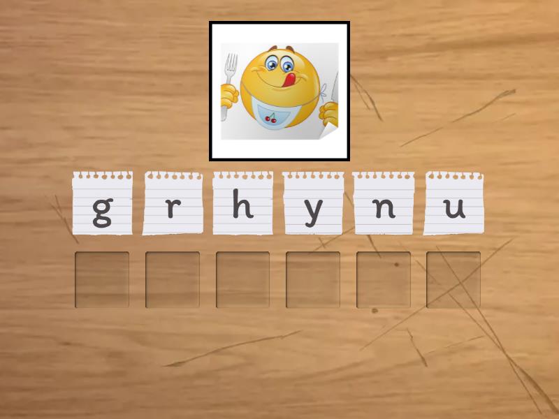 G2 - Unit 7 - Vocabulary 2 - Anagrama