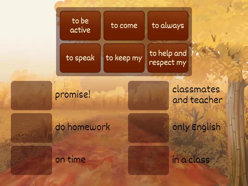 sample promise - Match up