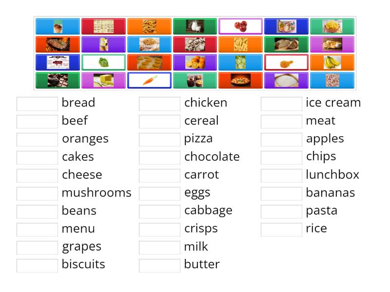 Project 2, unit 4A vocabulary - Match up