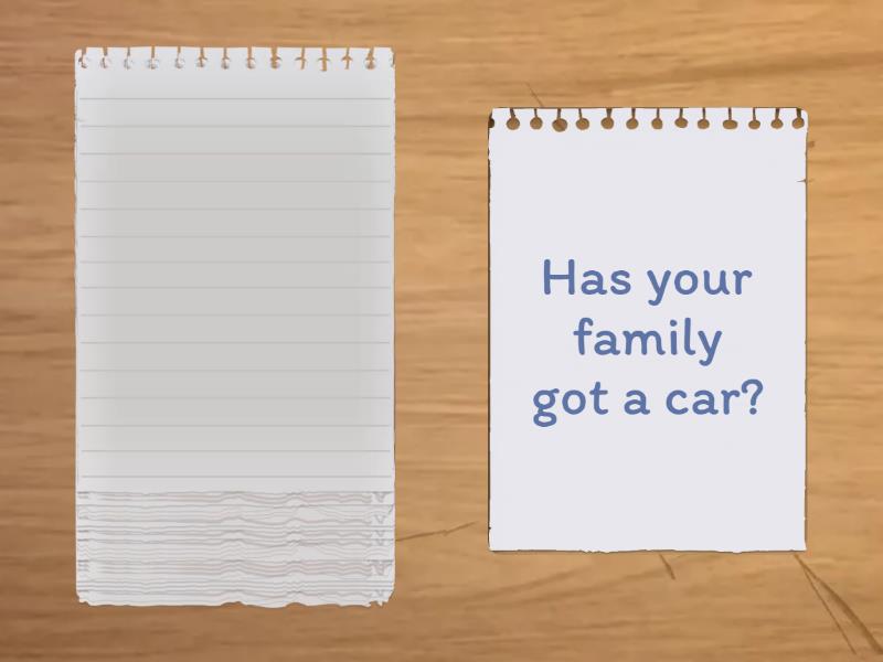 Have/Has got - - Speaking cards