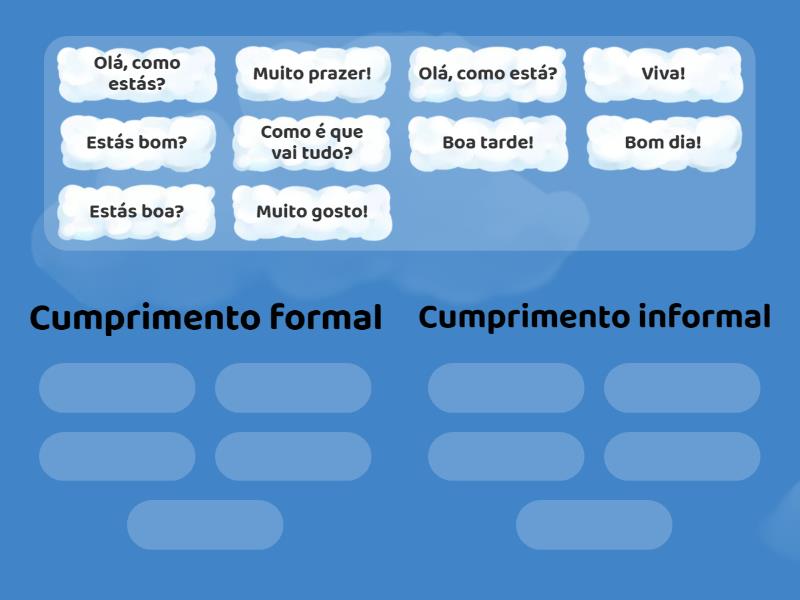 Cumprimentos - A1 - Group sort